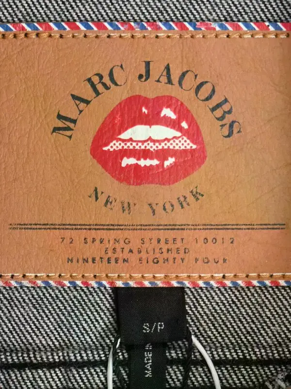 Marc Jacobs Embellished Lace-print Denim Jacket