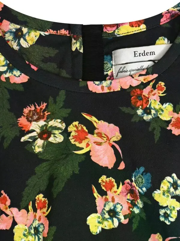 Erdem Floral Print Dress
