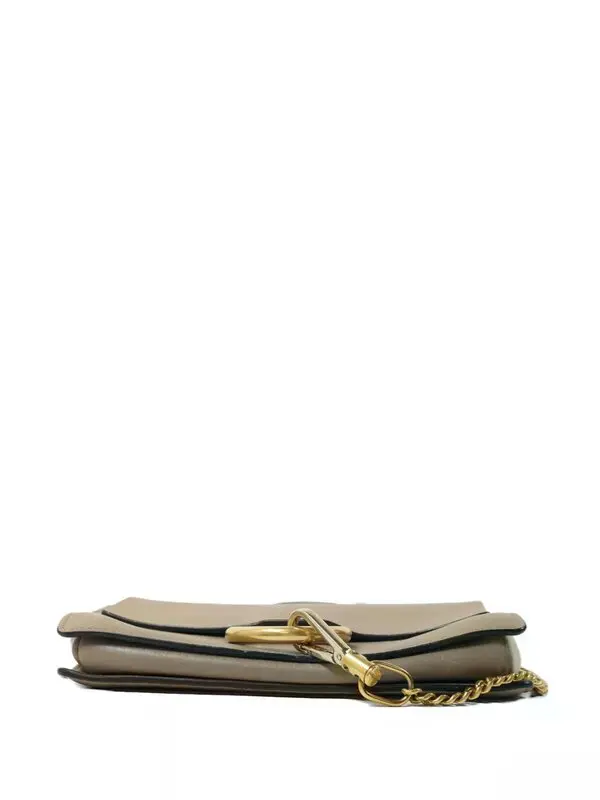 Chloé Faye Leather Shoulder Bag - Neutrals