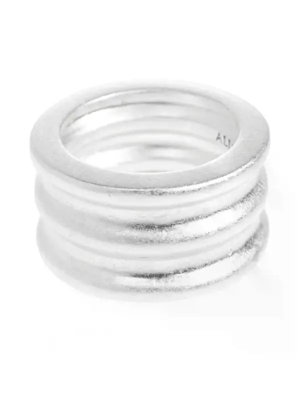ALLSAINTS Ribbed Texture Wide Band Ring