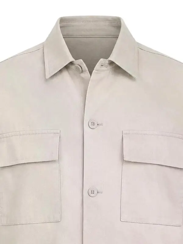 Calvin Klein Slub-texture Chest-pocket Shirt