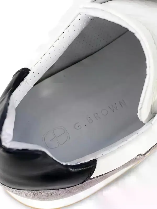 G. BROWN SHOES Panelled Leather Sneakers