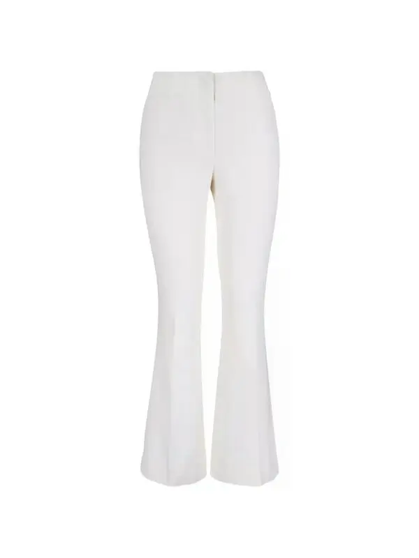 Veronica Beard Pressed-crease Flared Trousers - Neutrals