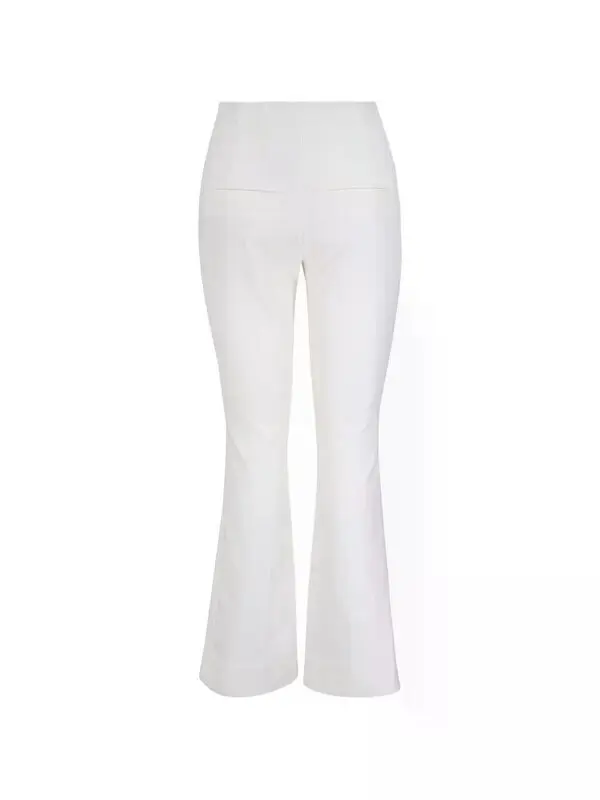 Veronica Beard Pressed-crease Flared Trousers