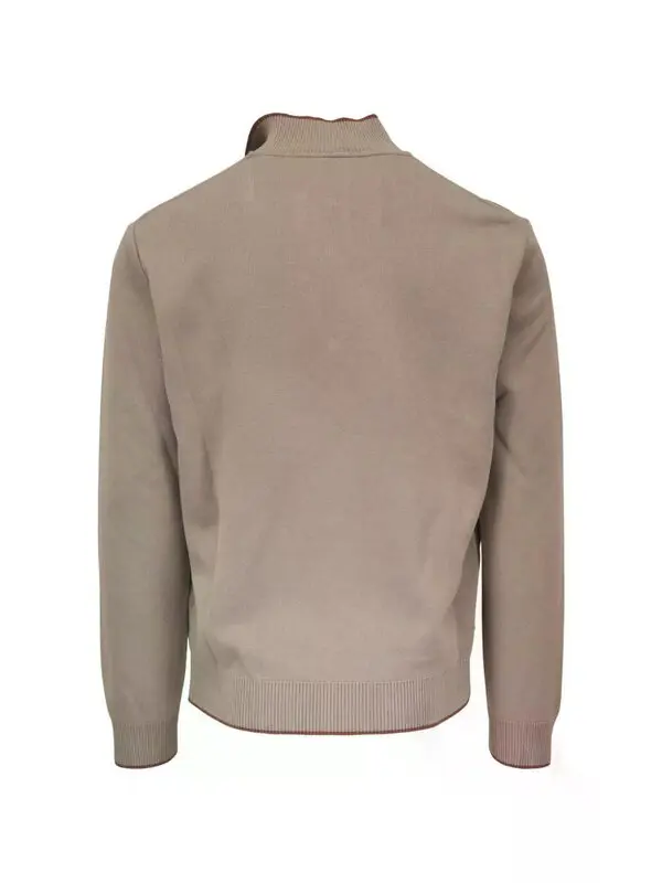 Canali Suede Panelled Bomber Jacket