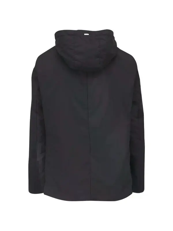 Herno Hooded Notched Lapel Jacket - Black