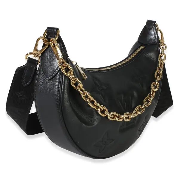 LOUIS VUITTON Calfskin Bubblegram Over The Moon Shoulder Bag