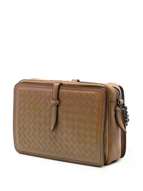 Bottega Veneta Nappa Intrecciato Camera Bag - Brown