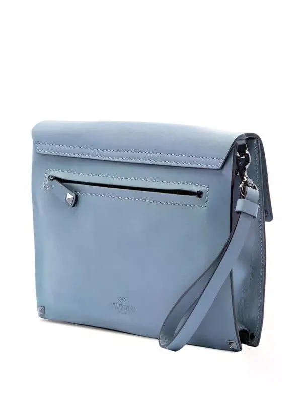 Valentino Garavani Leather Rockstud Wristlet Clutch Bag