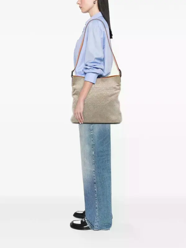 Celine Macadam Suede Crossbody Bag