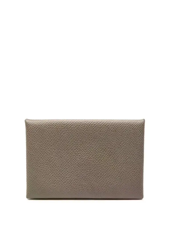 Hermès 2020 Epsom Calvi Verso Card Holder - Brown