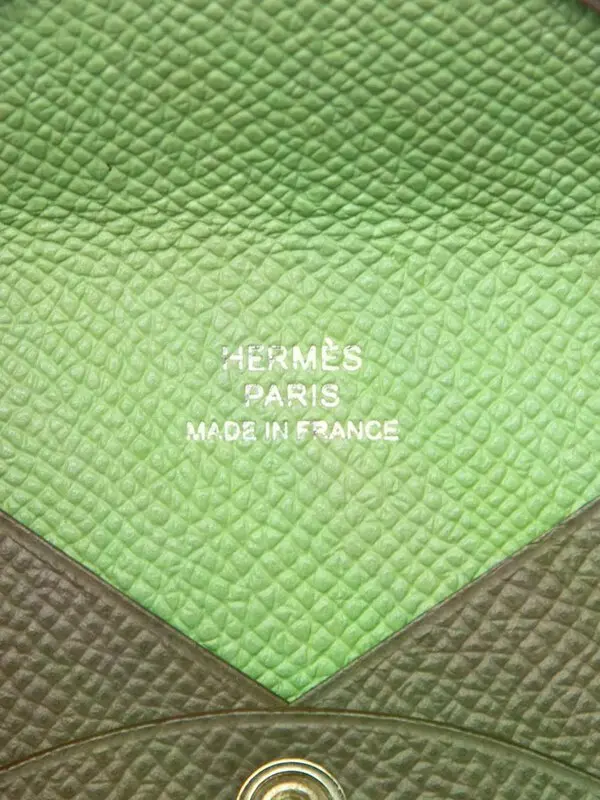 Hermès 2020 Epsom Calvi Verso Card Holder