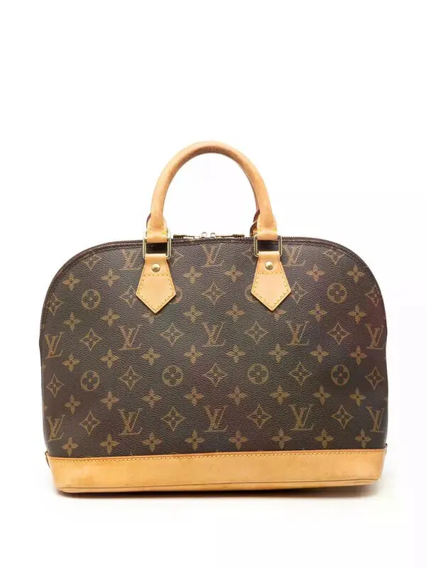 LOUIS VUITTON Monogram Alma Pm Handbag - Brown