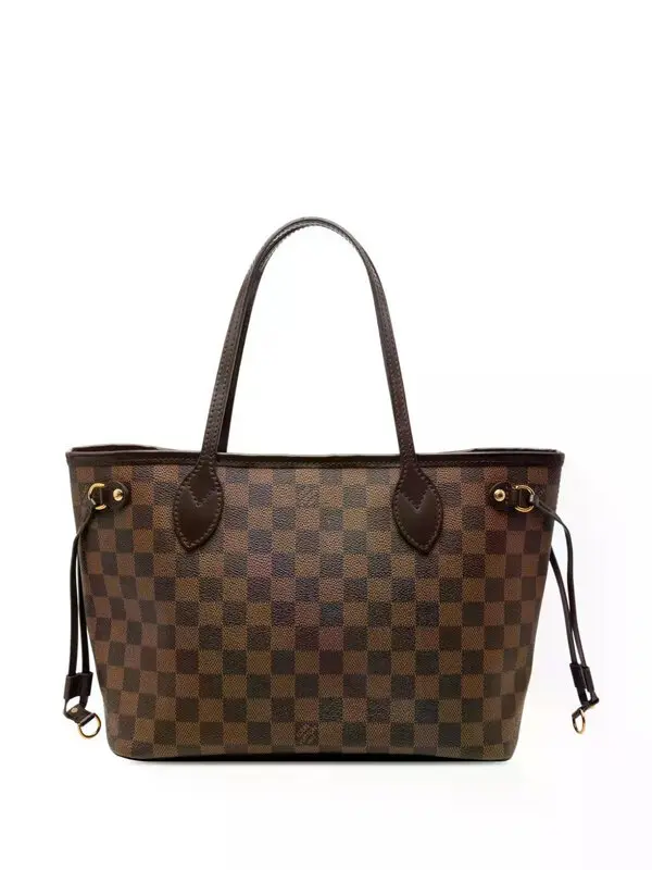 LOUIS VUITTON Damier Ebene Neverfull Pm Tote Bag - Brown