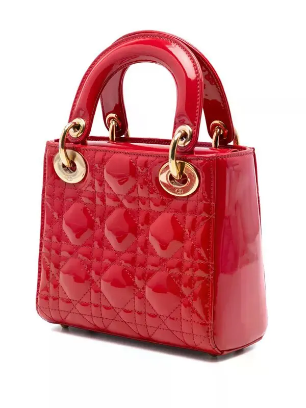 Dior Mini Lady Satchel - Red