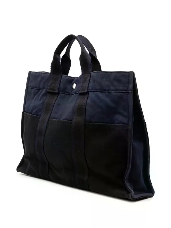 Hermès Bicolor Canvas Fourre Tout Mm Tote Bag