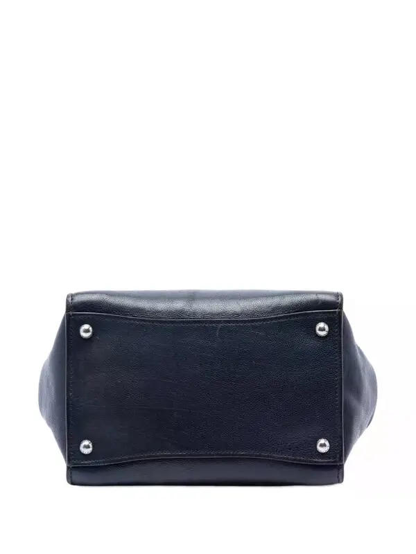 Prada Glace Calf Twin Pocket Double Handle Satchel