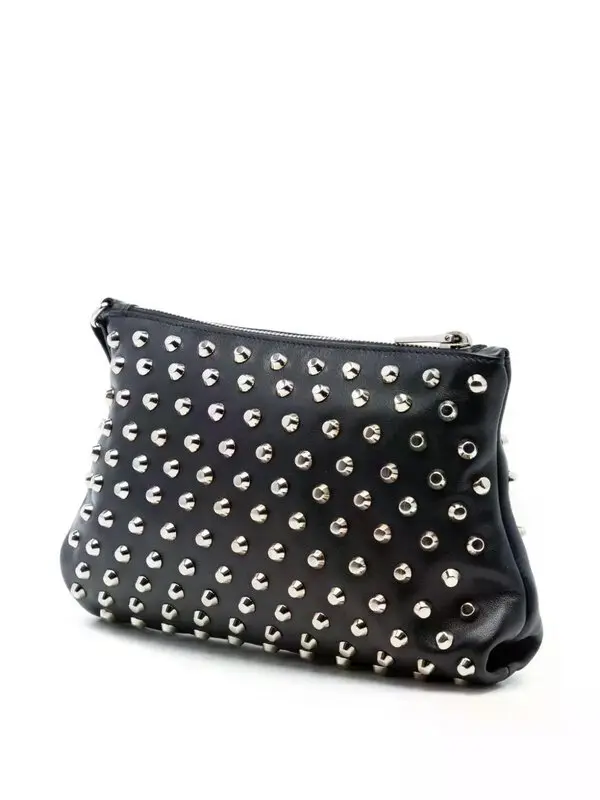 Prada Studded Leather Clutch Bag