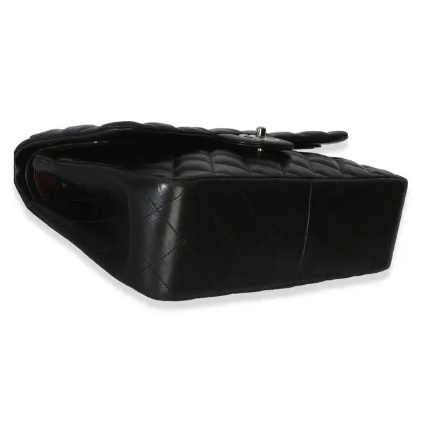 Chanel Quilted Lambskin Jumbo Double Flap Bag - Black