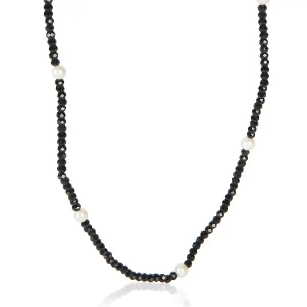 Tiffany & Co. Sterling Silver Spinel And Pearl Necklace - Sterling_silver
