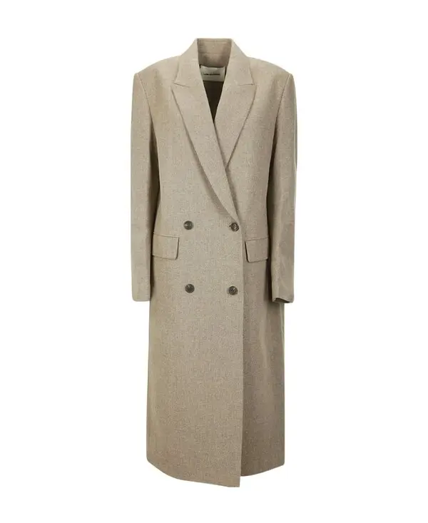 LOW CLASSIC Long Sleeve Double-breasted Coat