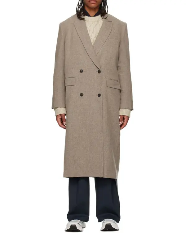 LOW CLASSIC Long Sleeve Double-breasted Coat