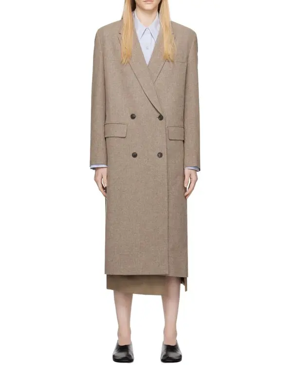 LOW CLASSIC Long Sleeve Double-breasted Coat