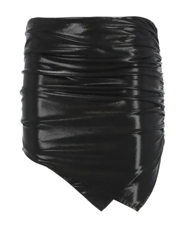 Attico Low-waisted Ruched Mini Skirt - Nude