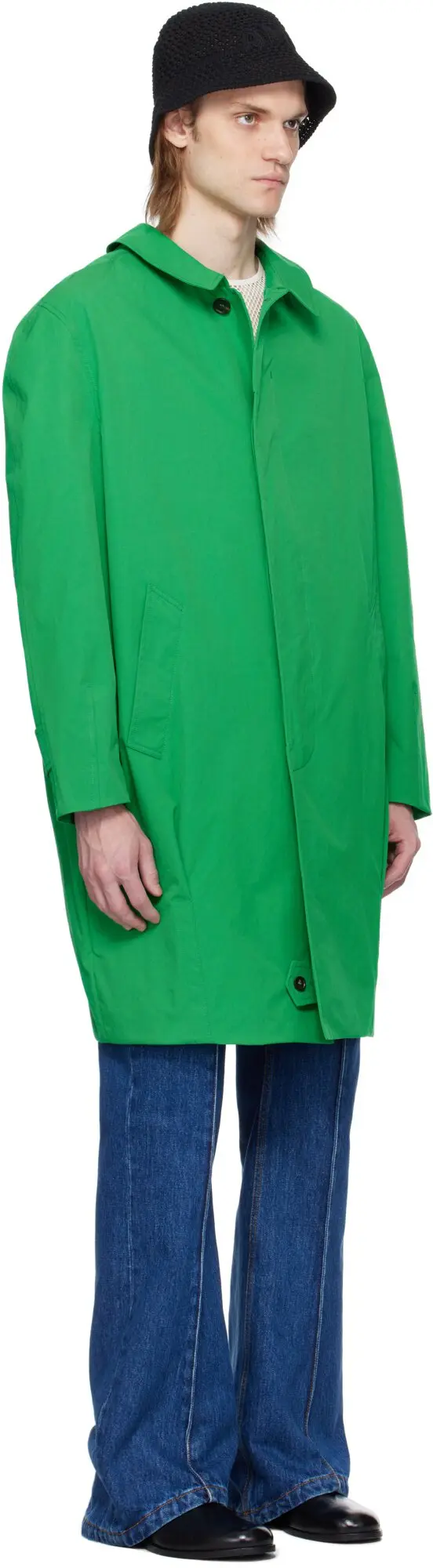 Bally Long Sleeve Coat - Green