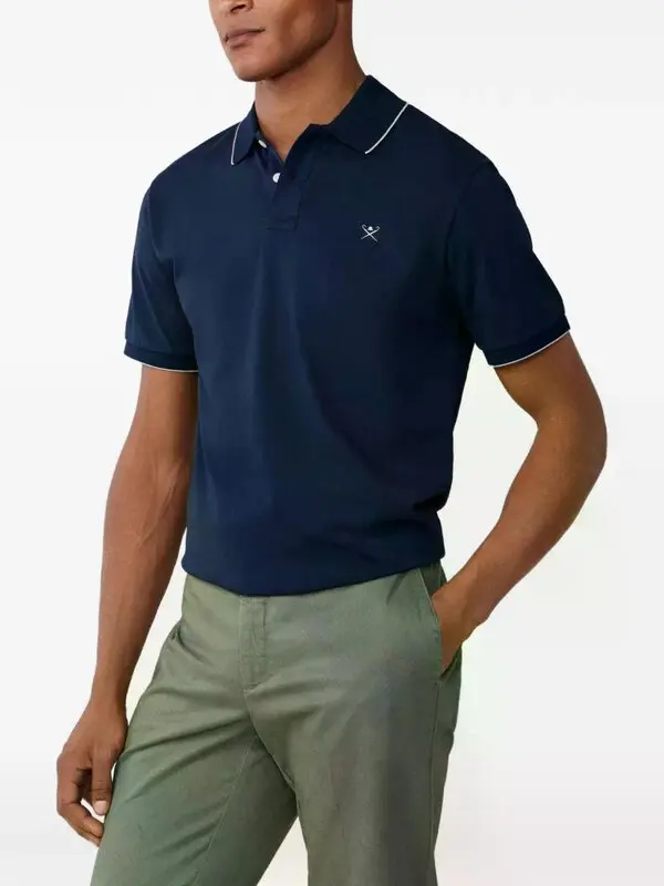 HACKETT LONDON Tipped Short-sleeve Polo Shirt