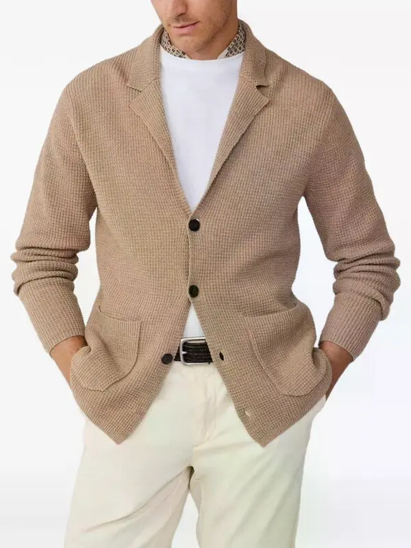 HACKETT LONDON Waffle-stitch Cardigan