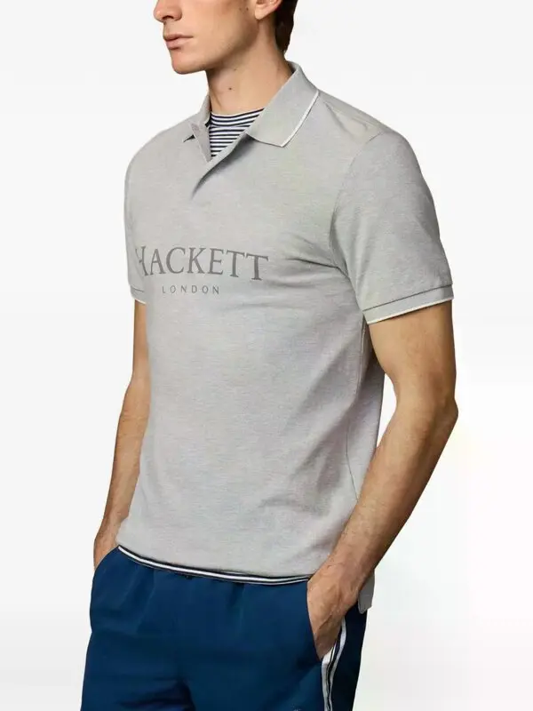 HACKETT LONDON Logo-print Pique Polo Shirt