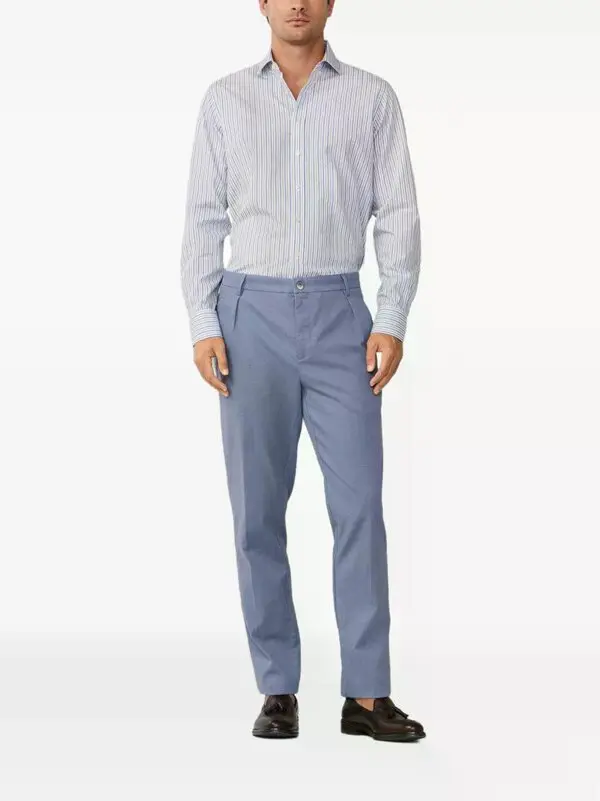 HACKETT LONDON Pimlico Regimental-stripe Buttoned Shirt