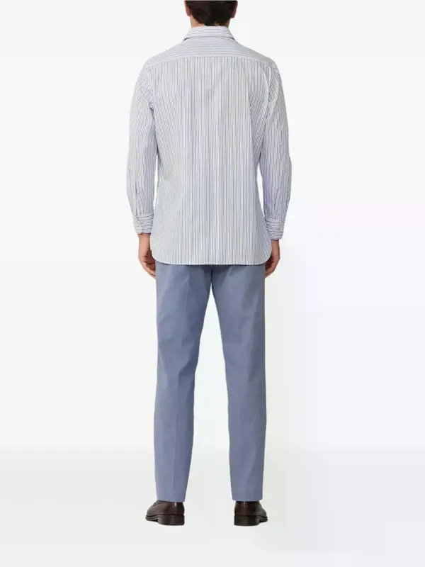 HACKETT LONDON Pimlico Regimental-stripe Buttoned Shirt