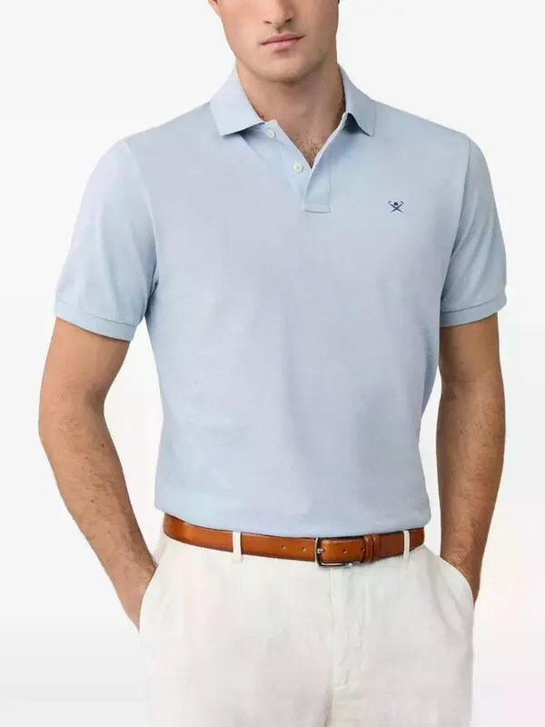 HACKETT LONDON Logo-embroidered Piqué-knit Polo Shirt