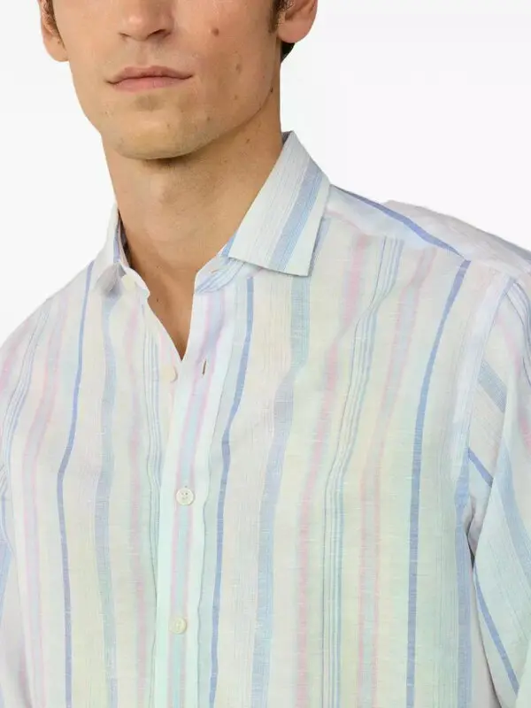 HACKETT LONDON Multi-stripe Kent-collar Shirt