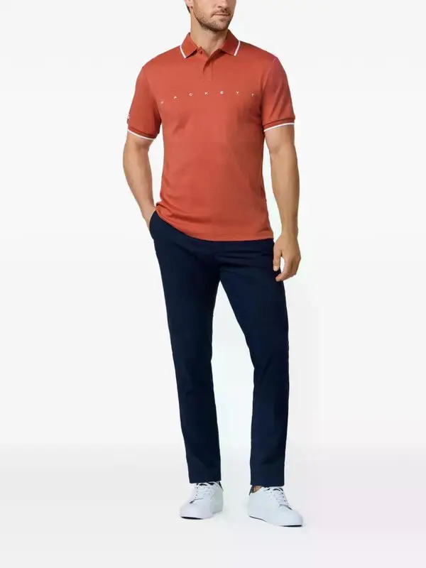 HACKETT LONDON Logo-print Short-sleeve Polo Shirt