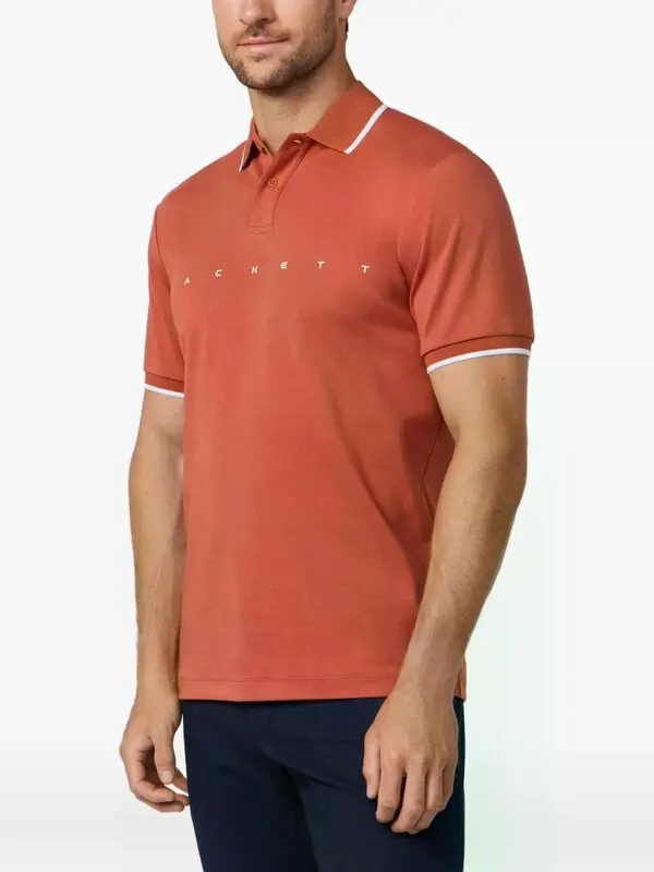 HACKETT LONDON Logo-print Short-sleeve Polo Shirt
