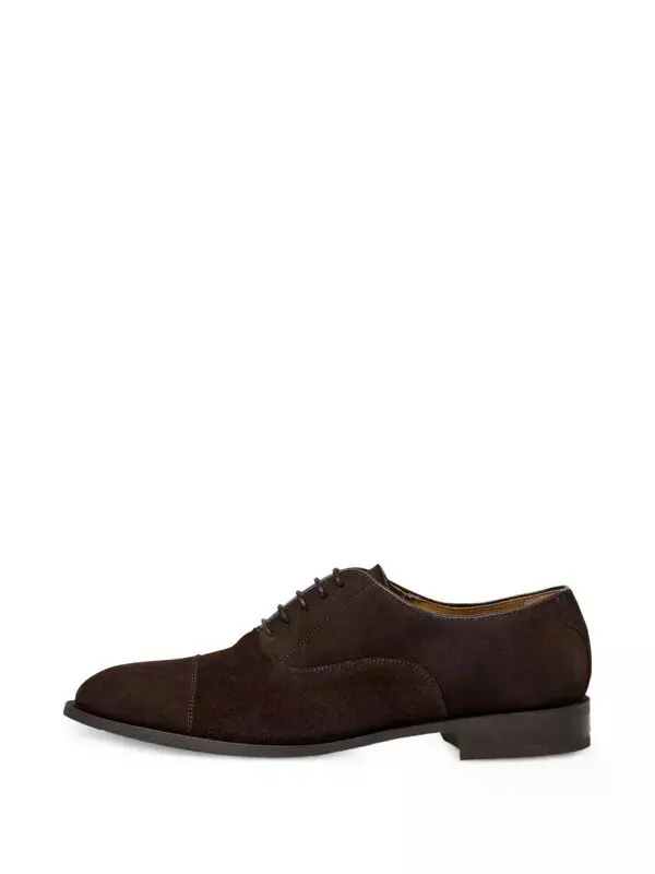 HACKETT LONDON Suede Toe-cap Oxford Shoes