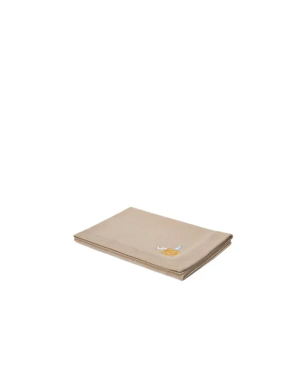 Loewe Cashmere Knitted Blanket - Beige