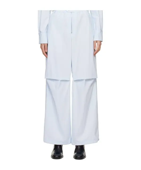 DION LEE Flight Panelled Straight-leg Trousers - White