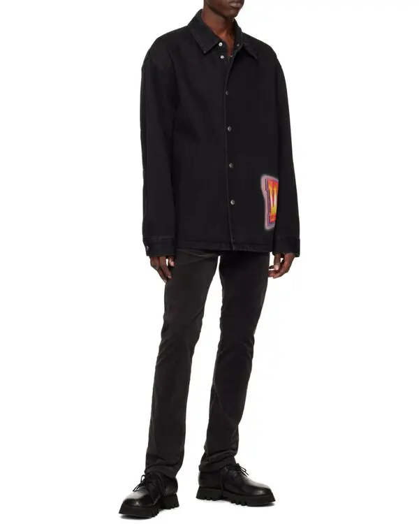 We11Done Logo Denim Shirt