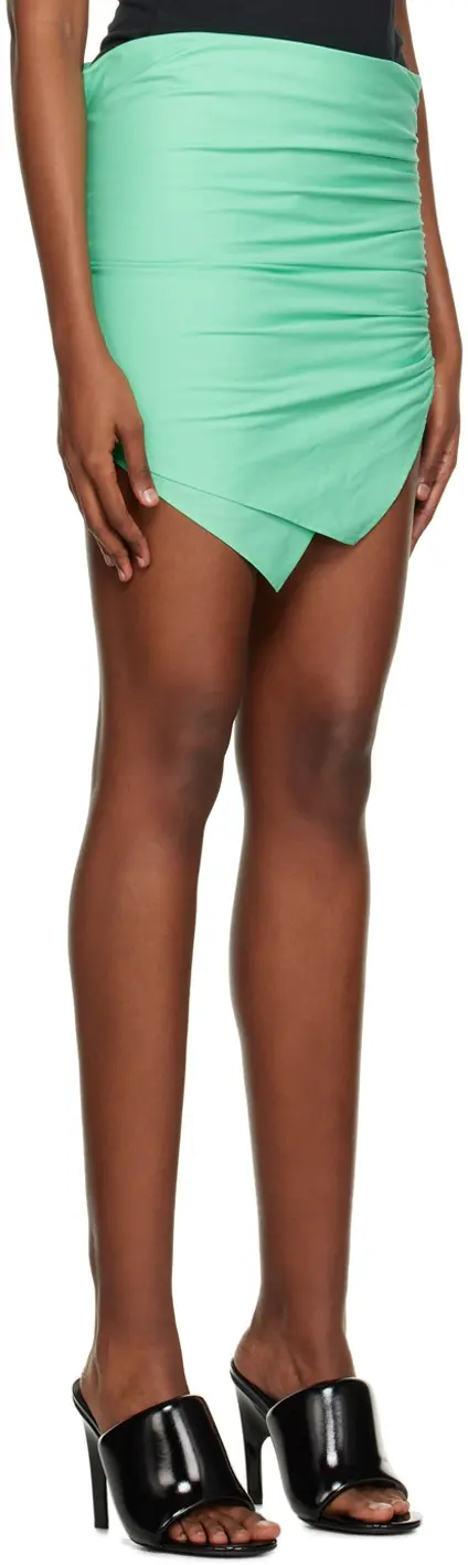Attico Gathered Detail Mini Skirt