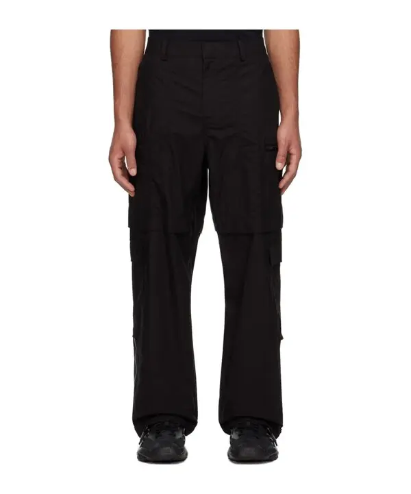 JUUN.J Slit Trouser Casual Pants - Black
