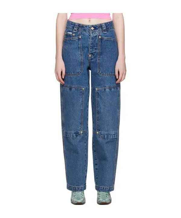 Eytys Straight-leg Paneled Jeans