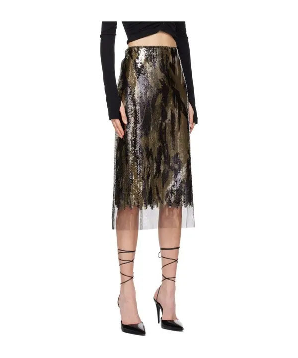 DION LEE Horizontal Mid-length Skirt