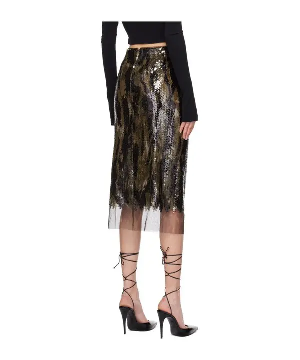 DION LEE Horizontal Mid-length Skirt