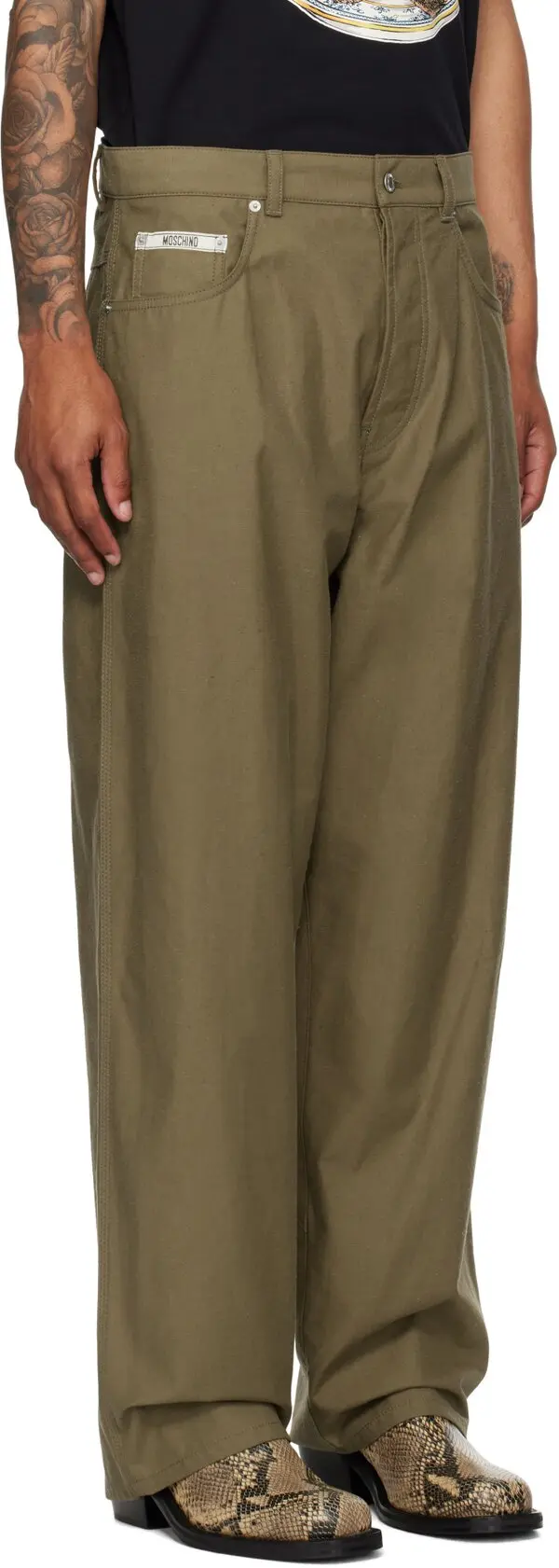 Moschino Belt Loops Tailored Slacks