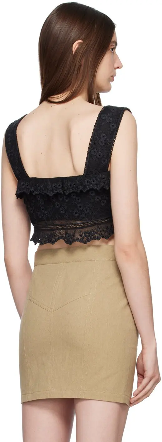 Isabel Marant Étoile Lace Trim Cropped Top