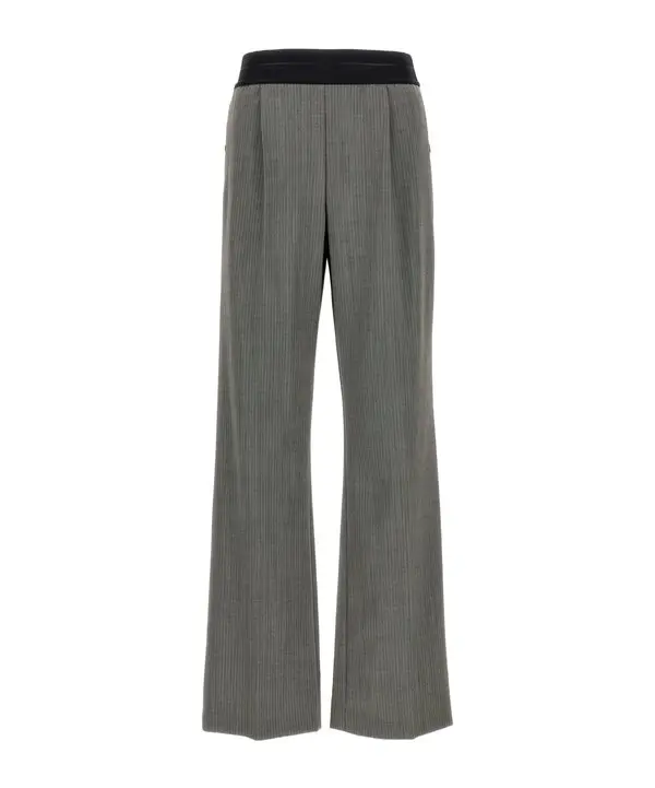 Helmut Lang Logo Band Pull-on Suit Pants - Black